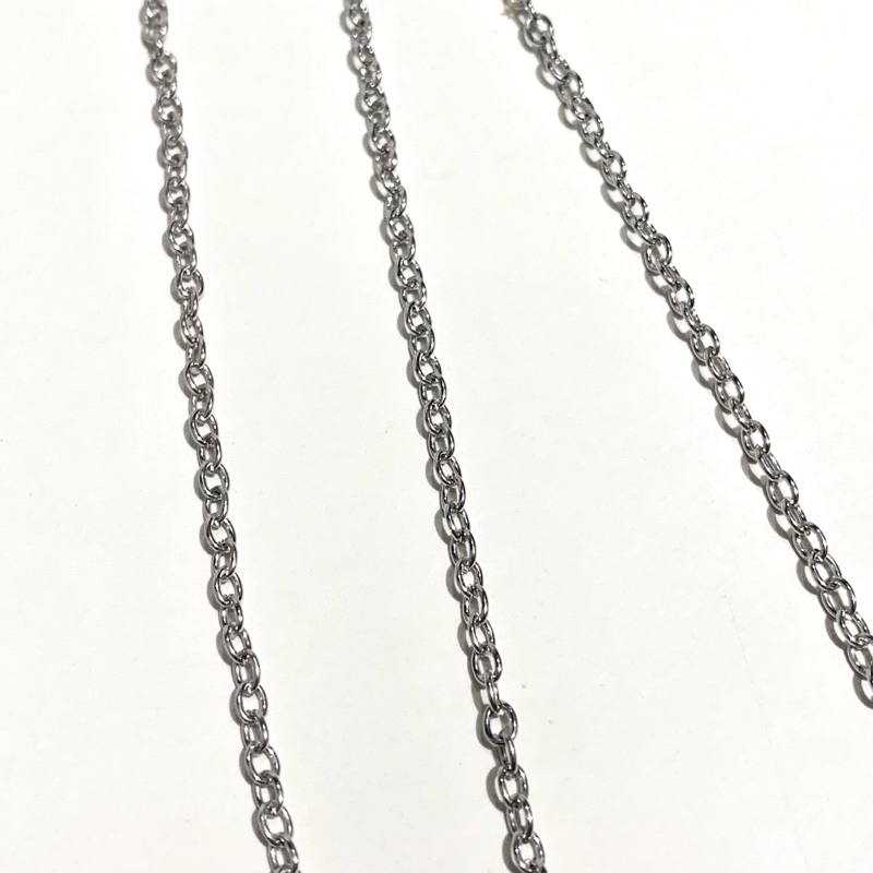 Jual Rantai Silver 0,8 0,9 | Rantai Per 1 Meter | Bahan DIY Aksesoris ...