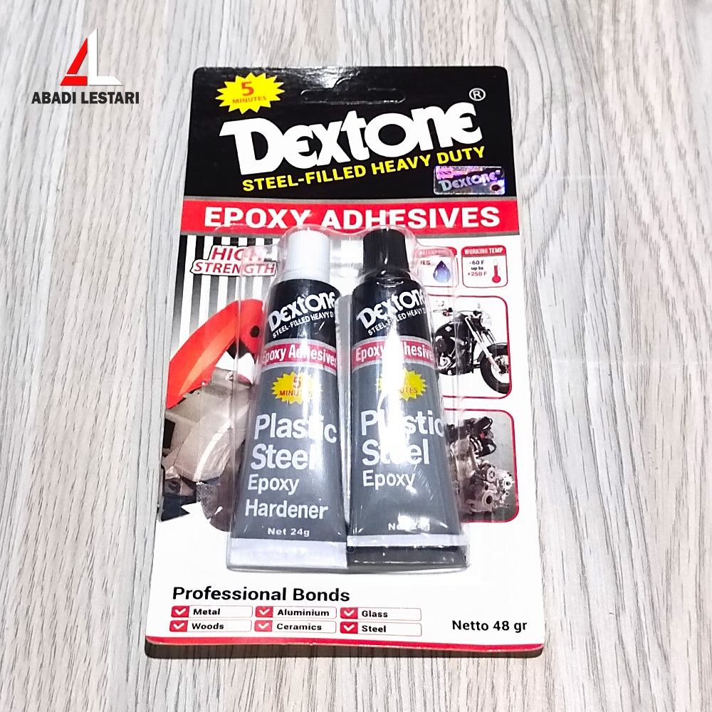 Jual LEM DEXTONE PLASTIC STEEL EPOXY / LEM BESI 5 MENIT ASLI | Shopee ...
