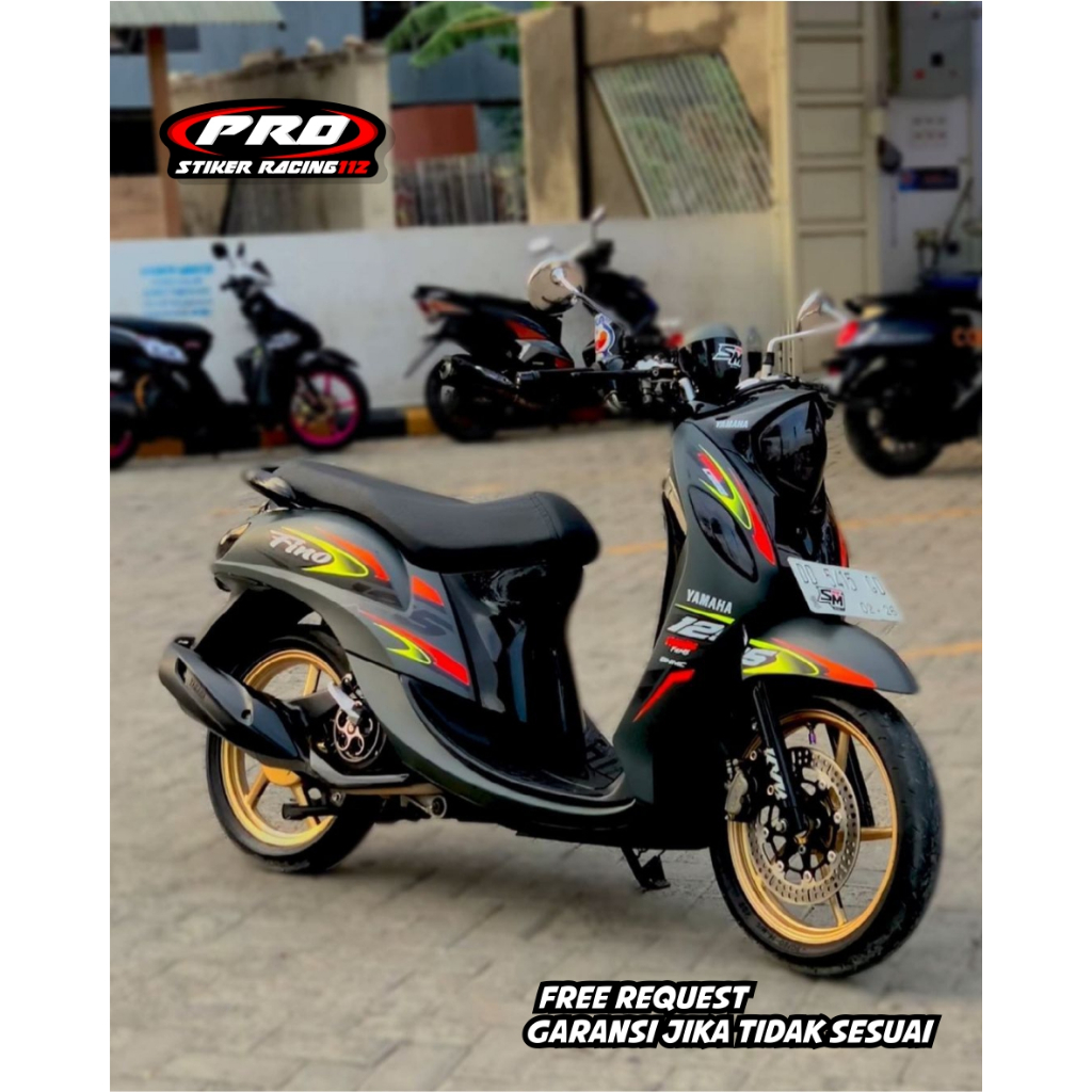Jual Stiker Striping Transparan FINO 125 Variasi Terbaru Bebas Custom ...
