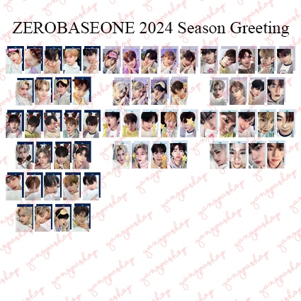 Jual [PO / SET] ZEROBASEONE 2024 SEASON GREETINGS ZB1 ZERO PHOTOCARD FAN MADE UNOFFICIAL ...