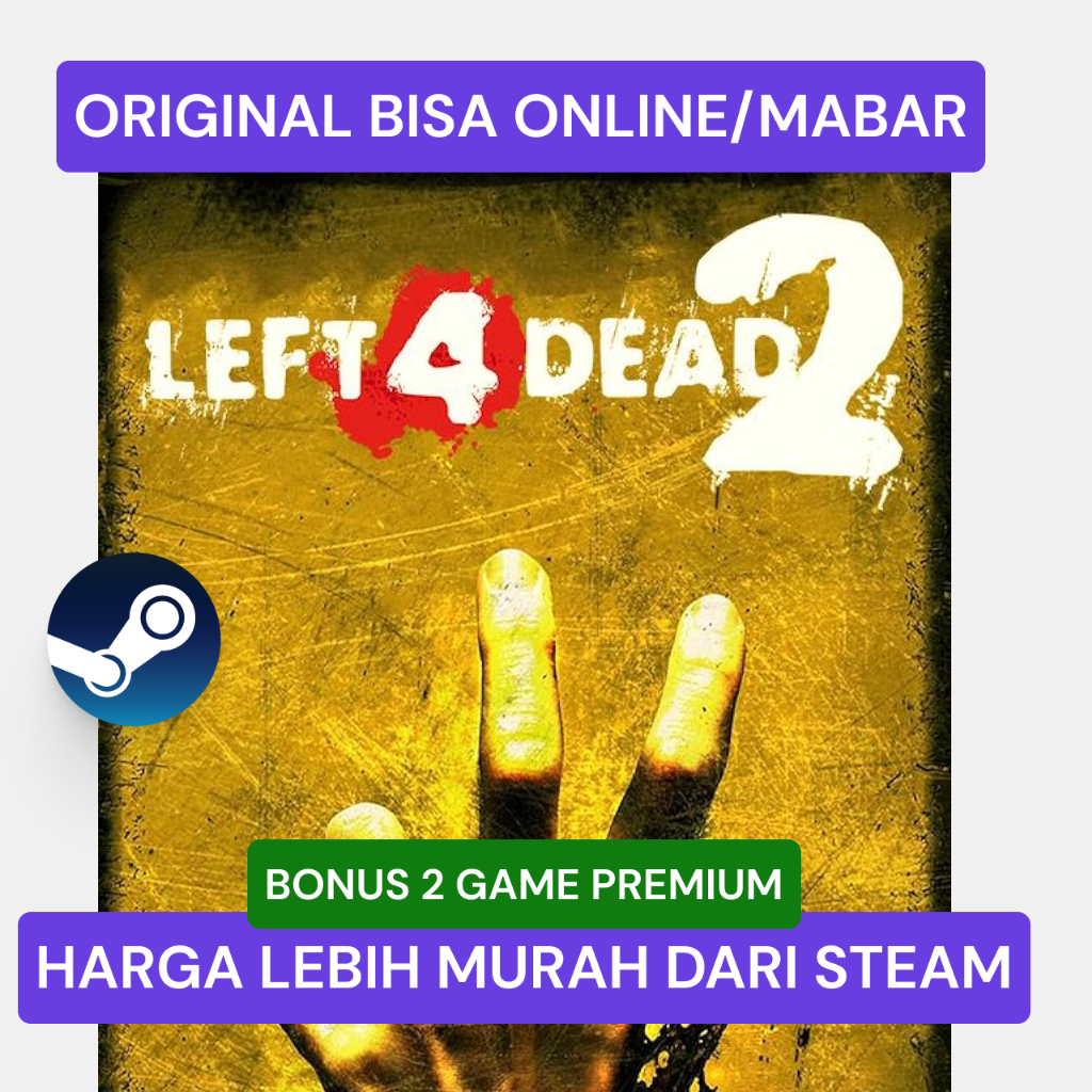 Jual LEFT 4 DEAD 2 ORIGINAL MULTIPLAYER MABAR GAME PC LAPTOP | Shopee ...