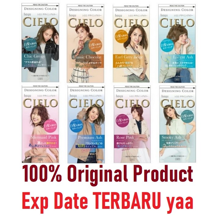 Jual Hoyu Cielo Designing Color Hair Dye for Cover Gray Hair Cream Milky Type Ori Japan Pewarna ...