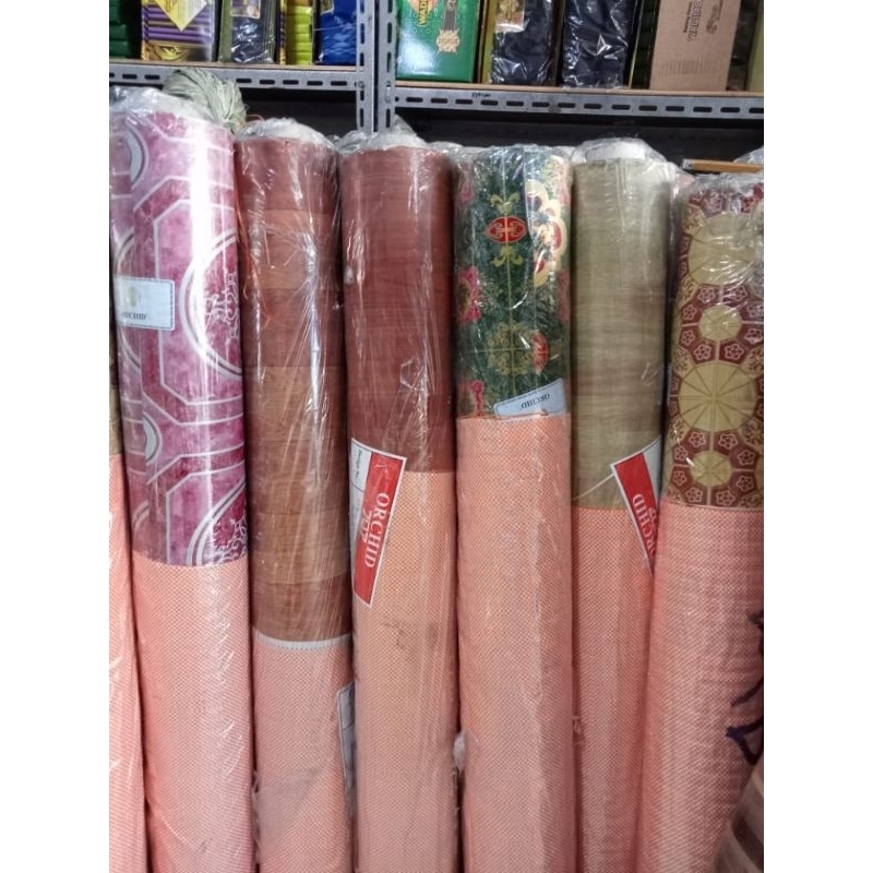 Jual Terpal Tikar Karpet Plastik Lantai Dekorasi Vinyl per ROLL ORCHID ...