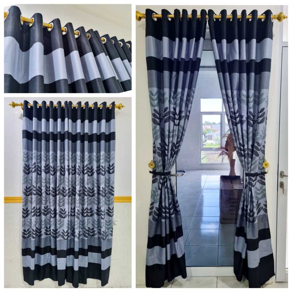 Jual Gorden Pintu Kamar- Korden Jendela Ruang Tamu Smokering Ring 12 ...