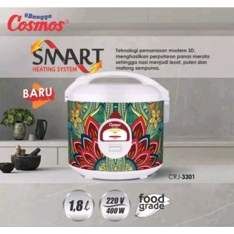 Jual Magic Com Rice Cooker Cosmos CRJ 3301 1,8 liter | Shopee Indonesia