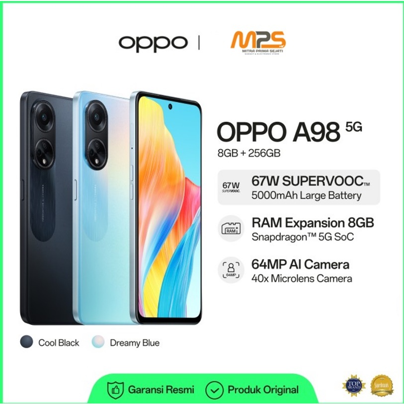 Jual OPPO A98 5G 8GB/256GB (Garansi Resmi) | Shopee Indonesia