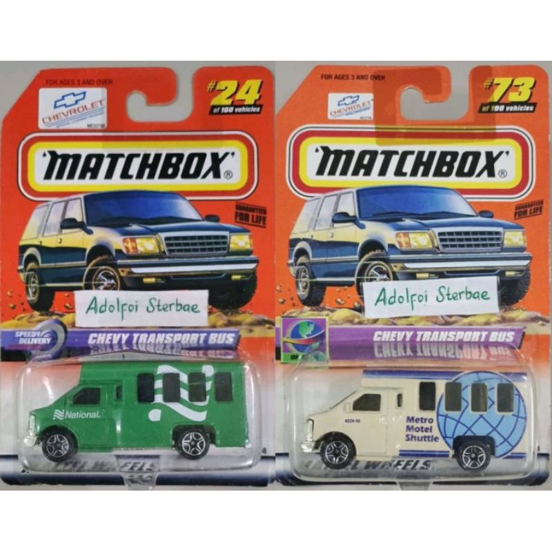 Jual matchbox chevy transport bus chevrolet metro motel shuttle speedy ...