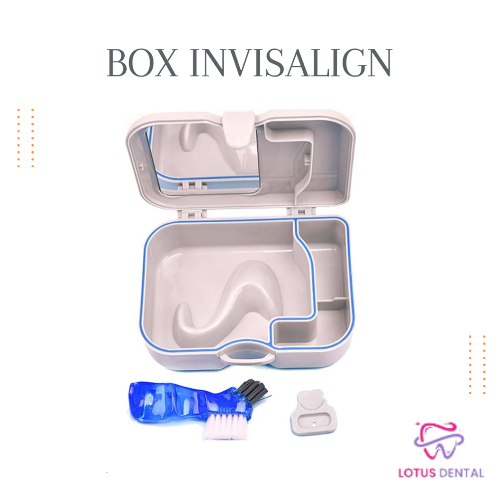 Jual Dental Invisalign Case Denture Storage Orthodontic Box with Mirror ...