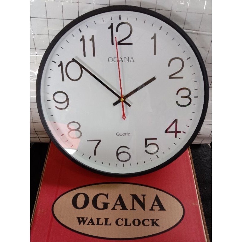 Jual HARGA MURAH Jam dinding POLOS OGANA ANGKA BESAR 31cm LIST TEBAL ...