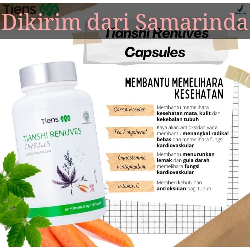 Jual Tianshi Renuves Capsules | Dikirim dari Tiens Samarinda | Shopee ...