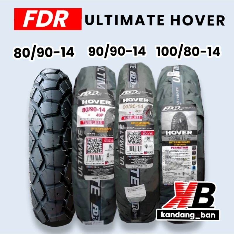 Jual BAN TUBLES MATIC FDR ULTIMATE HOVER (80/90.14) (90/90.14) (100/80 ...