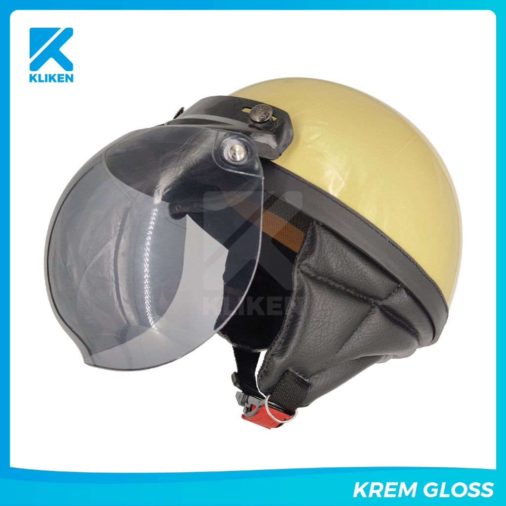 Jual Helm Retro Klasik CH1 Half Face Motor Classic Dewasa Doff Glossy ...