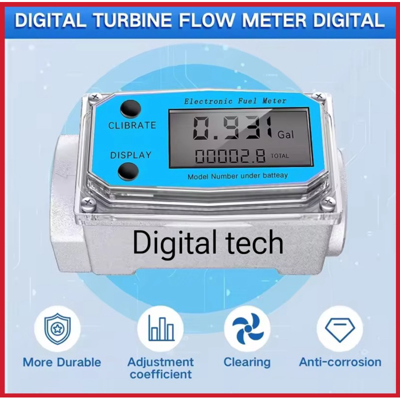 Jual flowmeter solar 1 inch Digital Flow meter solar 1 in Digital ...