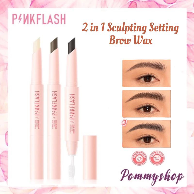 Jual Pinkflash 2 in 1 Waterproof Sculpting Setting Brow Wax with Brush ...