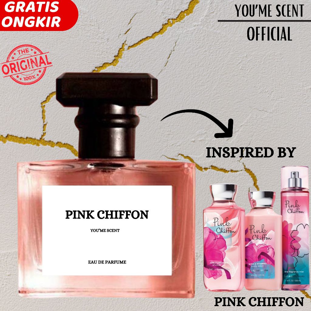Jual YOU'ME SCENT - PARFUM WANITA TAHAN LAMA PINK CHIFFON | PARFUM ...