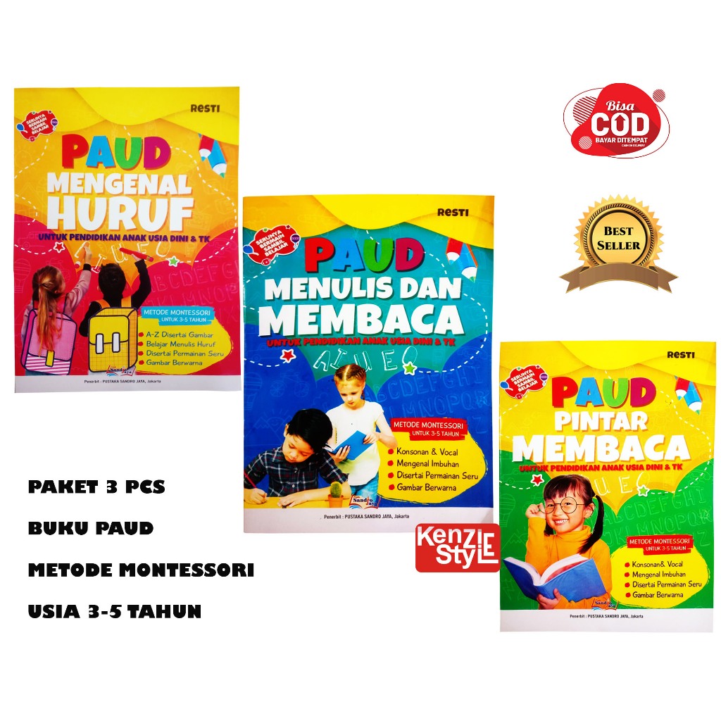 Jual Buku PAUD Mengenal Huruf Angka Hijaiyah Pintar Membaca dan Menulis ...