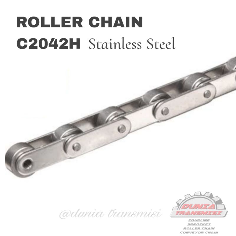 Jual Chain C 2042 STAINLESS Double Pitch Chain C2042 STAINLESS C-2042 ...