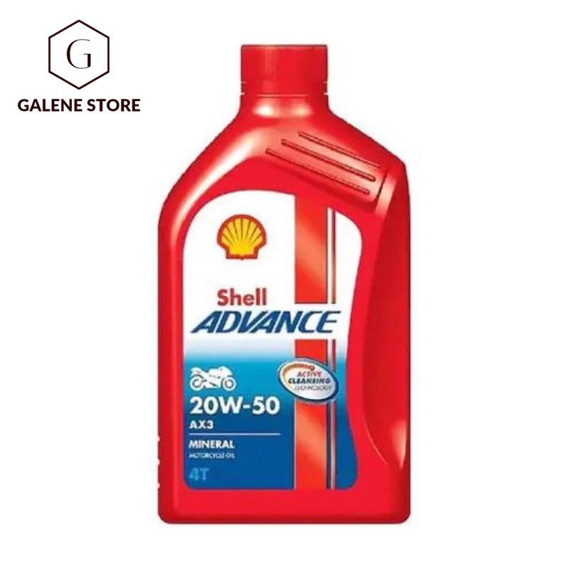 Jual SHELL ADVANCE AX3 20W-50 800ML 1L OLI MOTOR | Shopee Indonesia