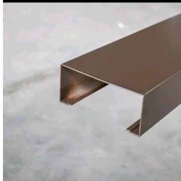 Jual kusen polos 3 inch aluminium / shopfront 3 inch aluminium profil ...