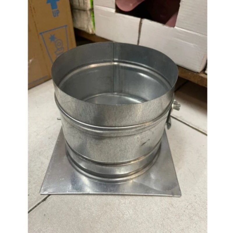 Jual spigot damper 8 inchi cerobong asap flexible ducting baja BJLS 8 inchi | Shopee Indonesia