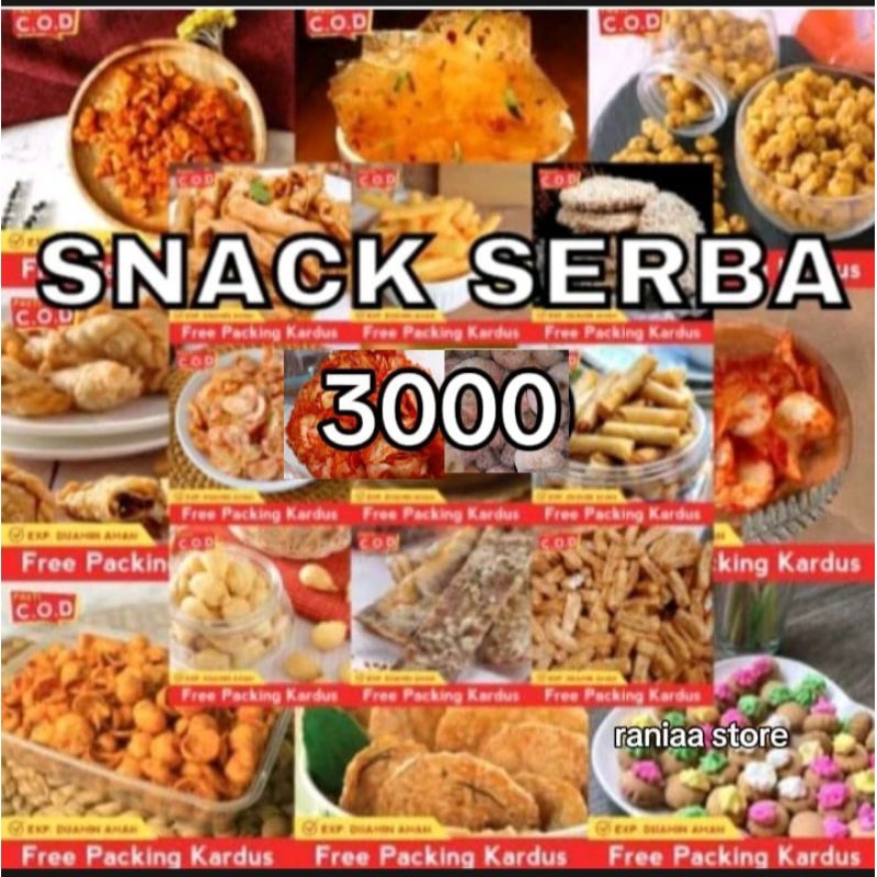 Jual Serba 3000 Snack Kiloan Murah Jajanan Viral Cemilan Terlaris Serba ...