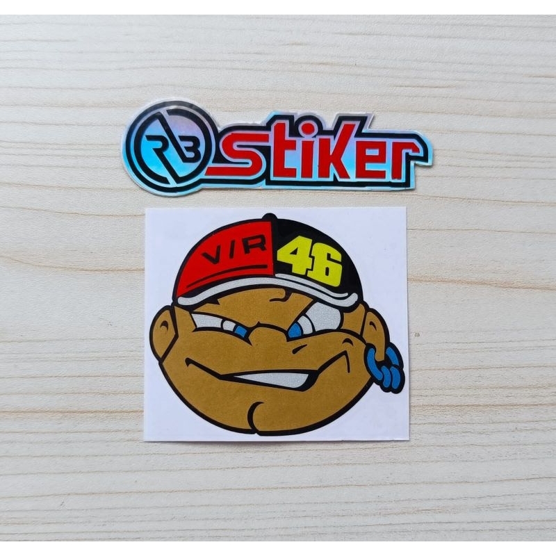 Jual Stiker sticker Valentino Rossi sticker cutting VR 46 | Shopee ...
