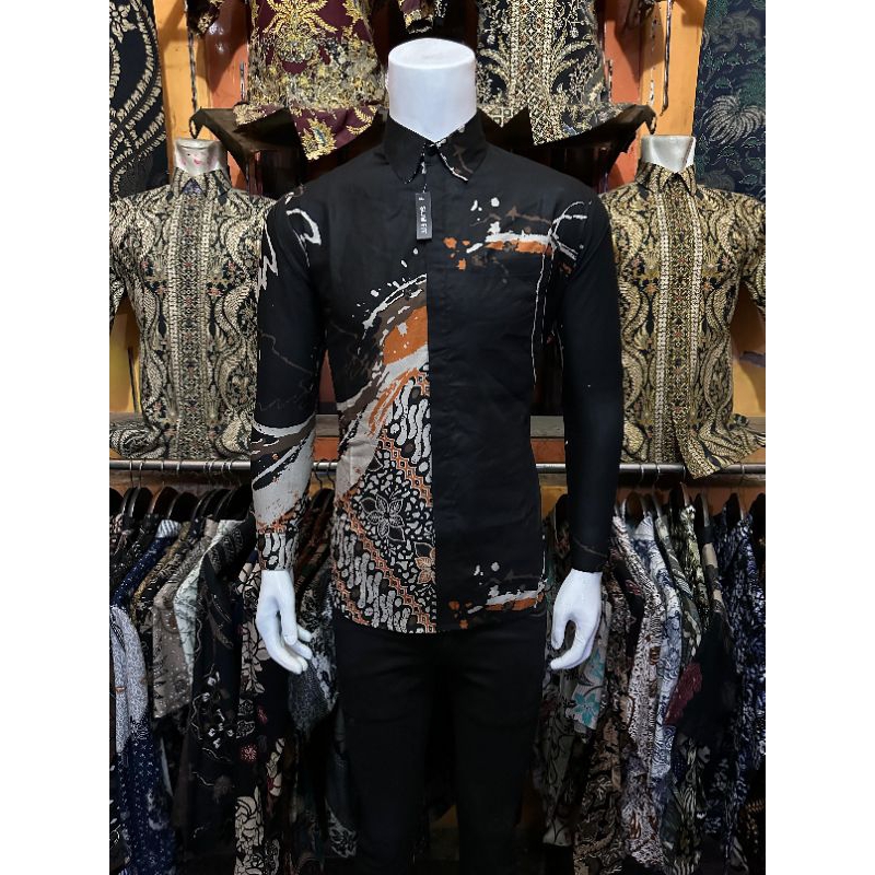 Jual Agrapana Batik Slim Fit Batik Premium Kemeja Baju Batik Pria Lengan Panjang Slimfit Modern