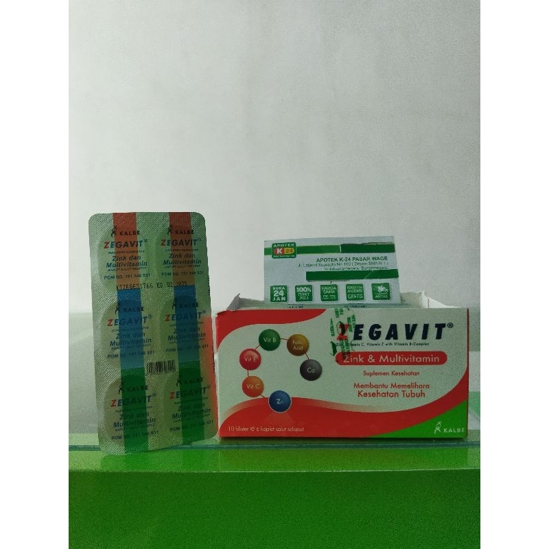 Jual Zegavit Kaplet 1 Strip Isi 6 Kaplet (per Strip) | Shopee Indonesia