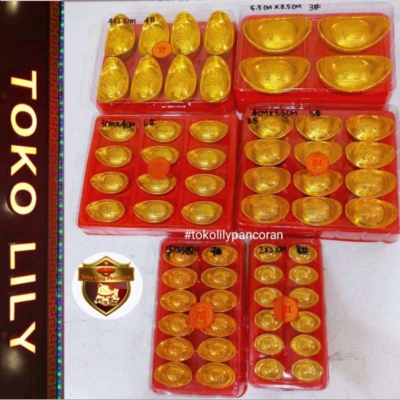 Jual Yenpau Tael Emas / Gold Ingot / Uang Perahu Kuno / Candy Box Gold ...