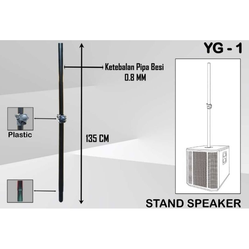 Jual STAND SPEAKER STAND SUBWOOFER TIANG TUNGGAL ATAU SATU | Shopee ...