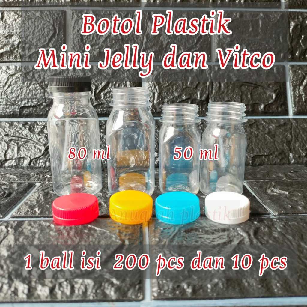 Jual Botol BULAT dan KOTAK Mini 50 dan 80 ml Botol Zam-zam PER 10 PCS ...