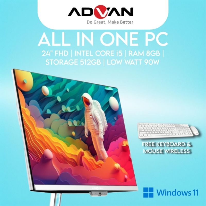 Jual Advan One PC i5 PC All In One 24 Inch Core i5 RAM 8GB Storage ...