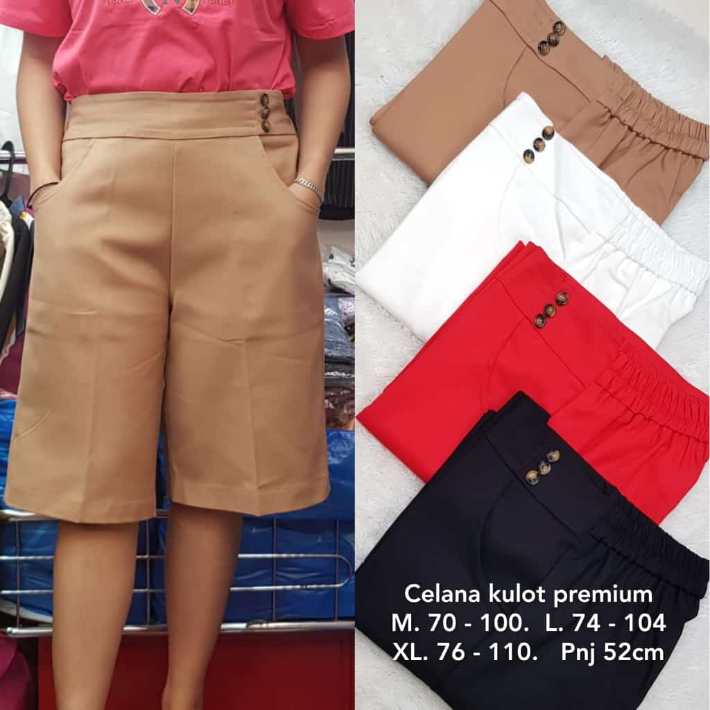 Jual Celana Kulot Pendek Premium Wanita - Ladies Fashion | Shopee Indonesia