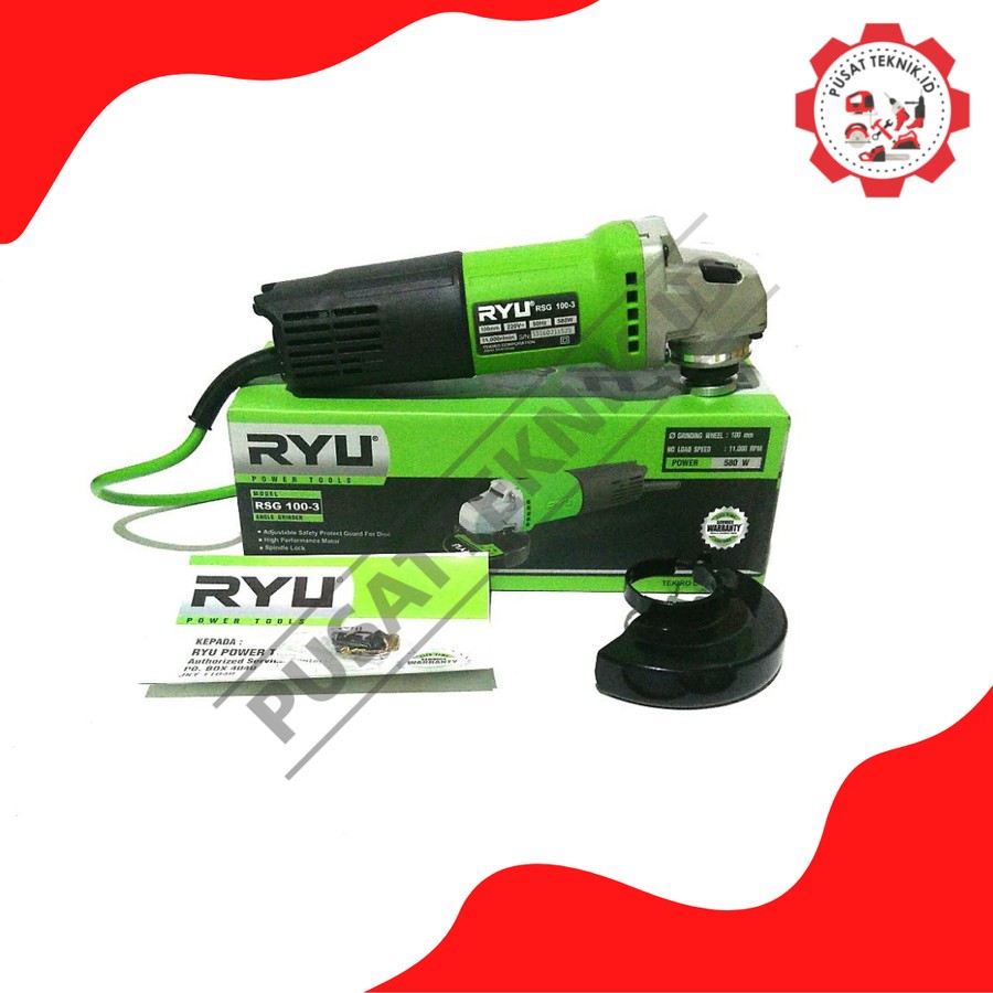 Jual RYU RSG 100-3/Mesin Gerinda Tangan RYU RSG 100-3 4inch | Shopee ...