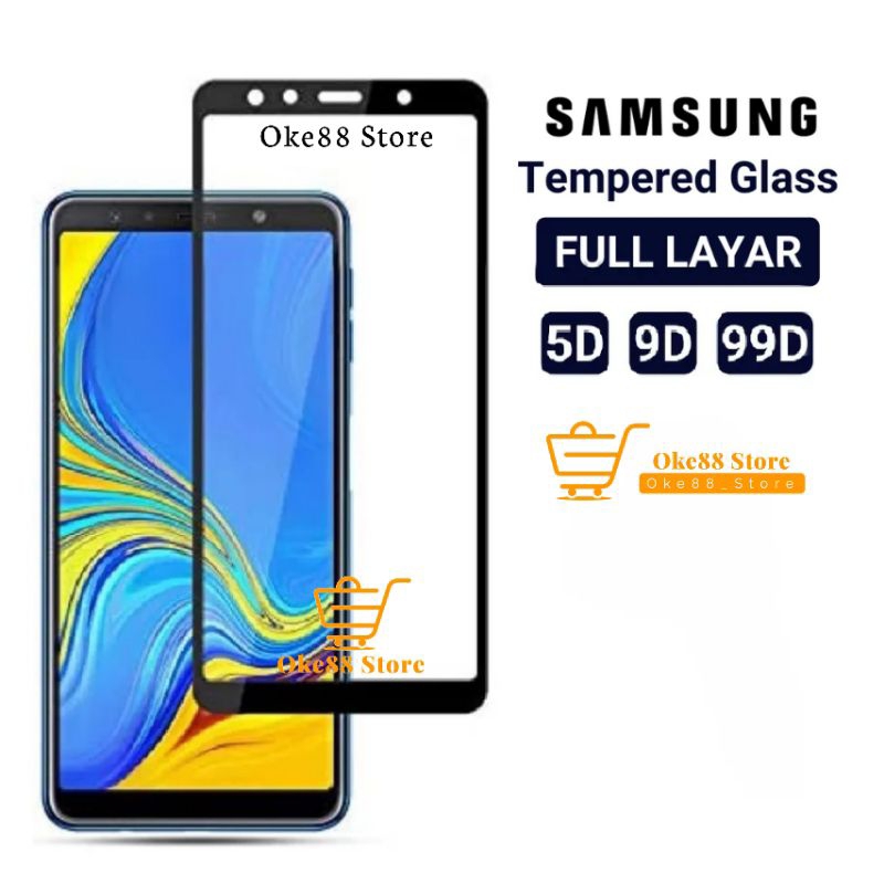 Jual Tempered Glass Full Layar 9D Samsung J7 Prime J7 Pro J7 Core J6 ...