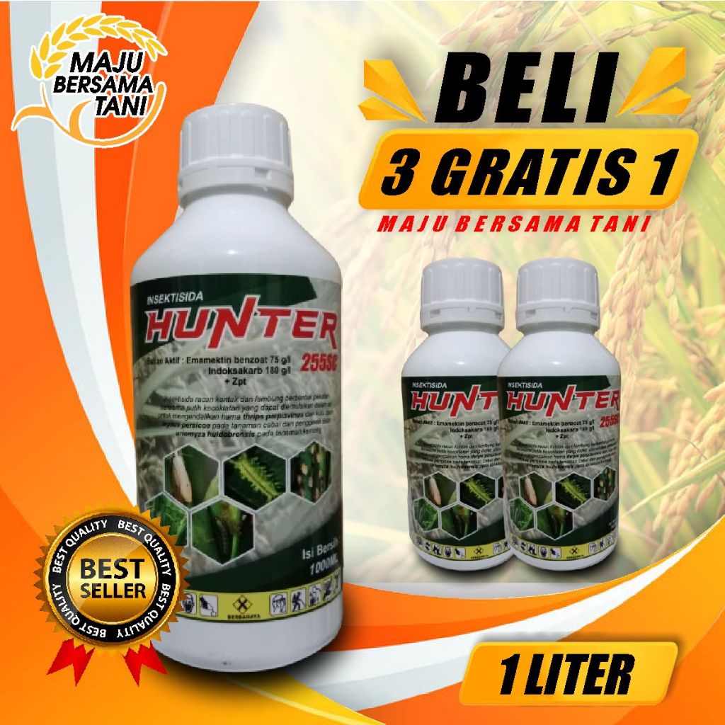 Jual INSEKTISIDA HUNTER 255SC PROMO BELI 3 GRATIS 1 DENGAN BAHAN AKTIF ...