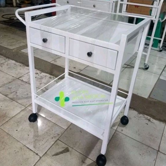 Jual Trolley Instrumen 2 Rak / troli medis / troli instrumen | Shopee ...