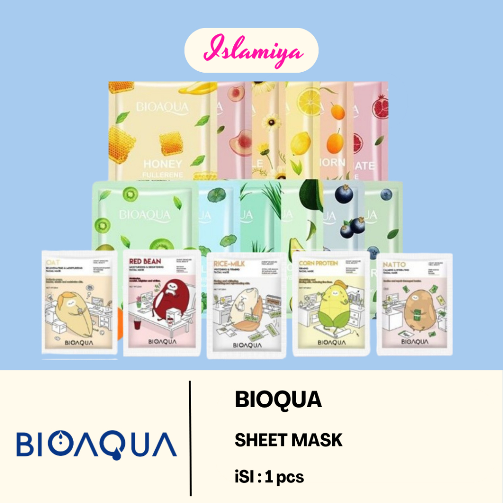 Jual BIOAQUA SHEET MASK - OAT | Shopee Indonesia