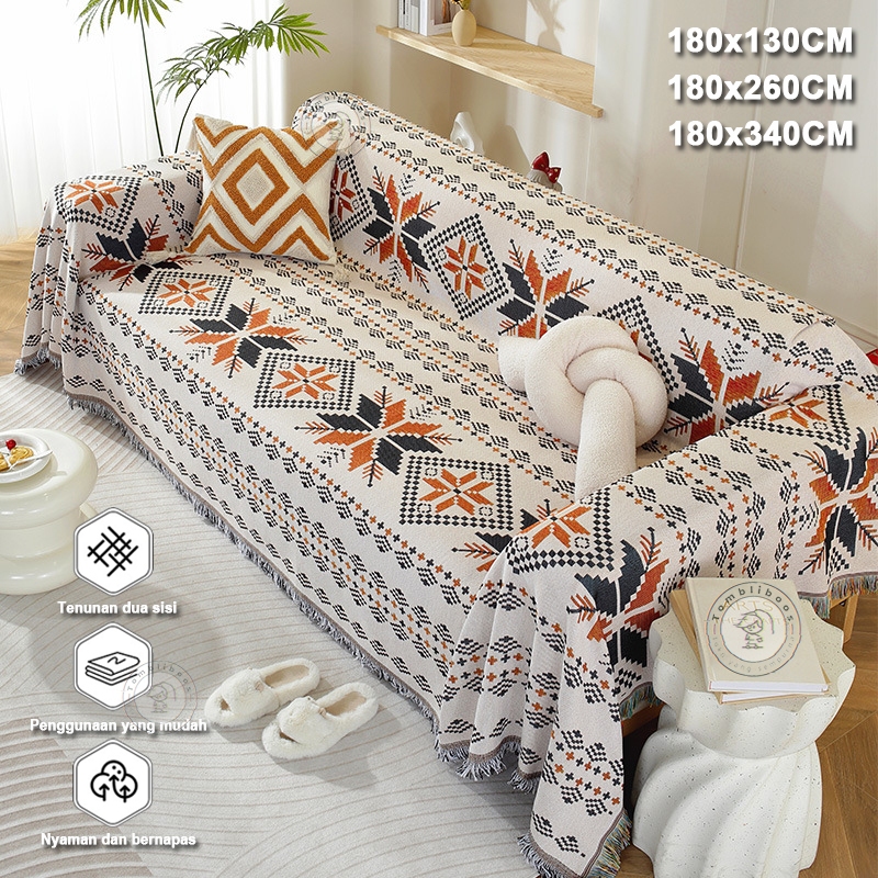 Jual Handuk Sofa Universal Rajutan Cover Sofa sarung sofa throw blanket Selimut sofa Motif ...