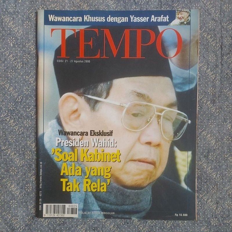 Jual Majalah Tempo 21 - 27 agustus 2000 | Shopee Indonesia