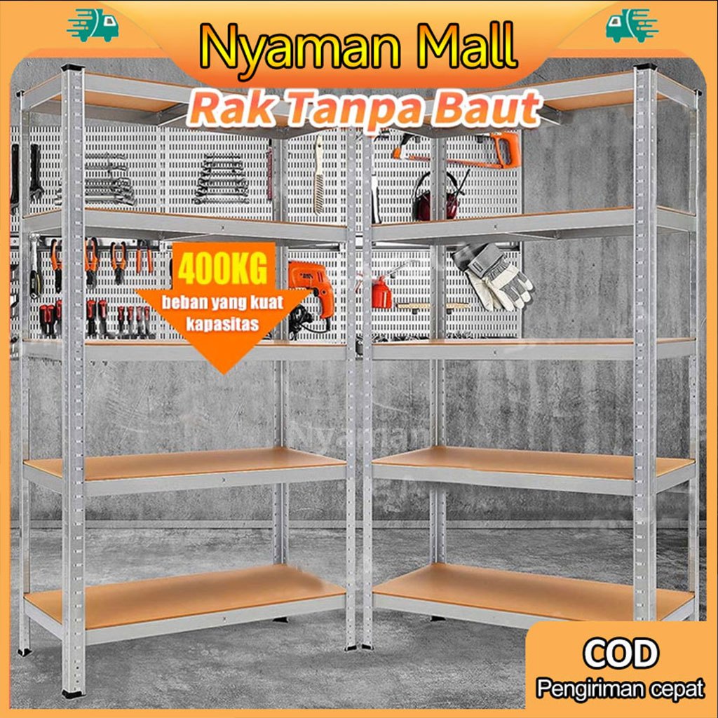 Jual Rak besi siku lubang rak susun serbaguna/rak gudang /Rak barang 3 ...