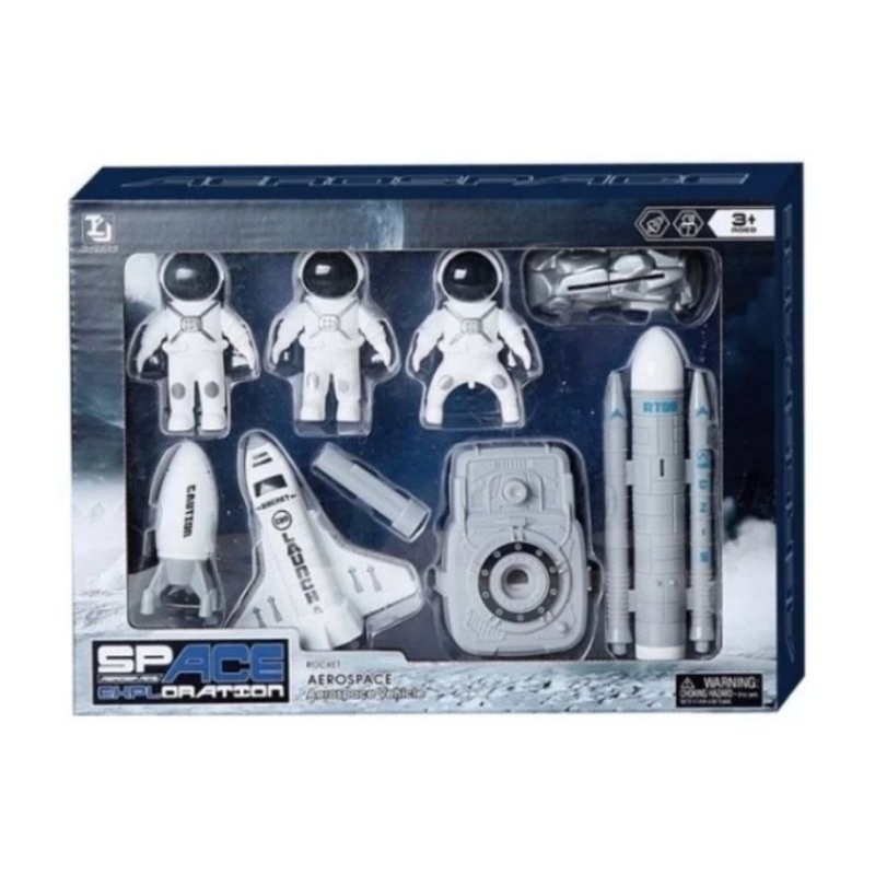 Jual Mainan Edukasi Stasiun Luar Angkasa Roket Astronot Set Box ...