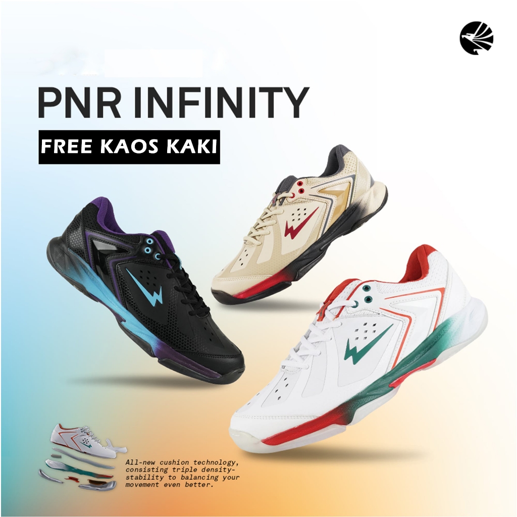 Jual Sepatu Badminton PNR Infinity Original Sepatu Bulu Tangkis Eagle PNR | Shopee Indonesia