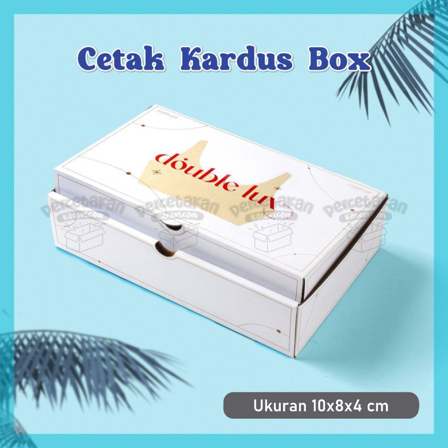 Jual Box Custom Cetak Dus Corrugated 10x8x4 cm min 100 pcs FULL COLOR ...