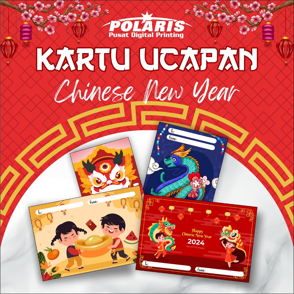 Jual Kartu Ucapan Hampers Imlek / Kartu Ucapan Cute Imlek High Quality ...