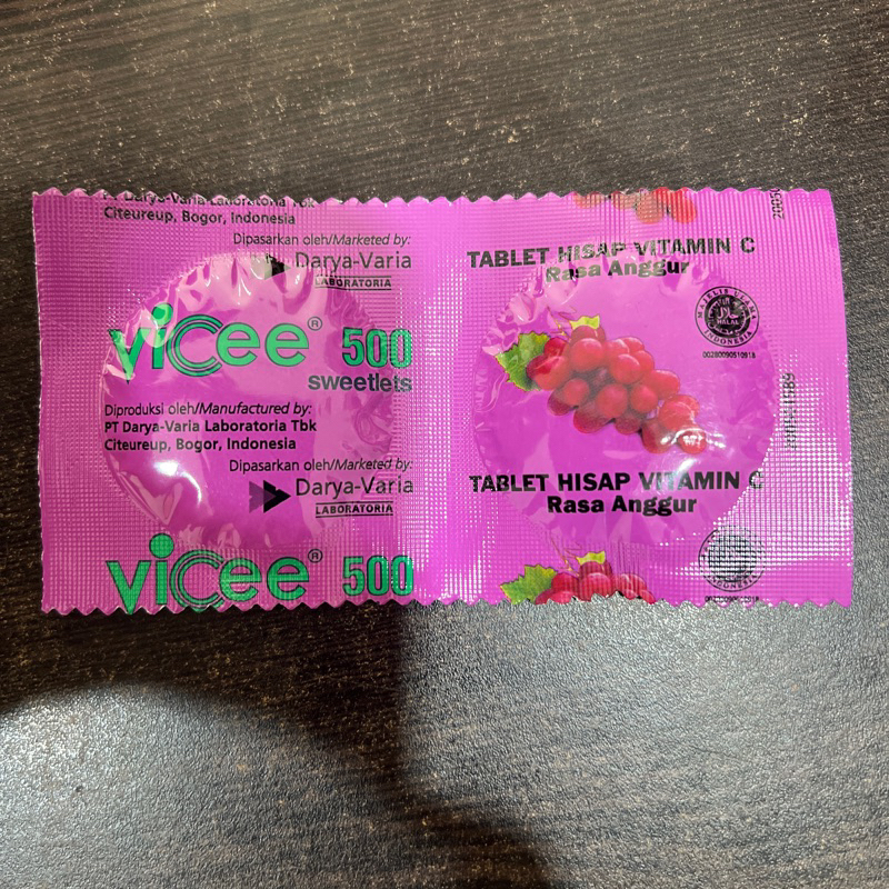 Jual Vitamin c - Vicee Permen rasa Anggur | Shopee Indonesia