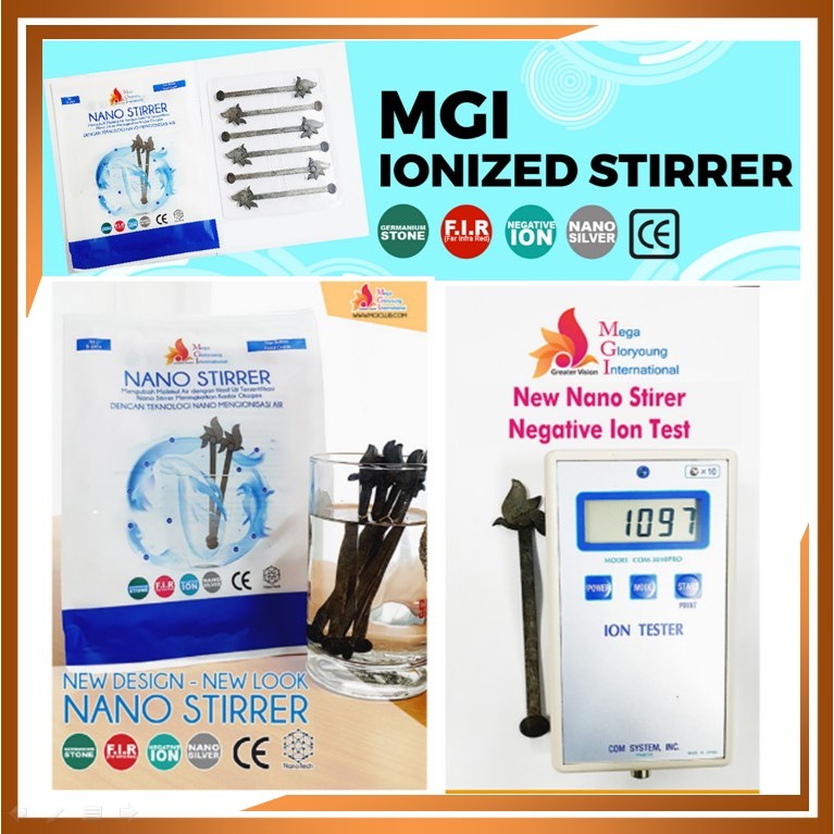 Jual Stik Air Mgi Nano Stirrer 1 Pack isi 6 pcs Ion Negatif,Infra Merah ...