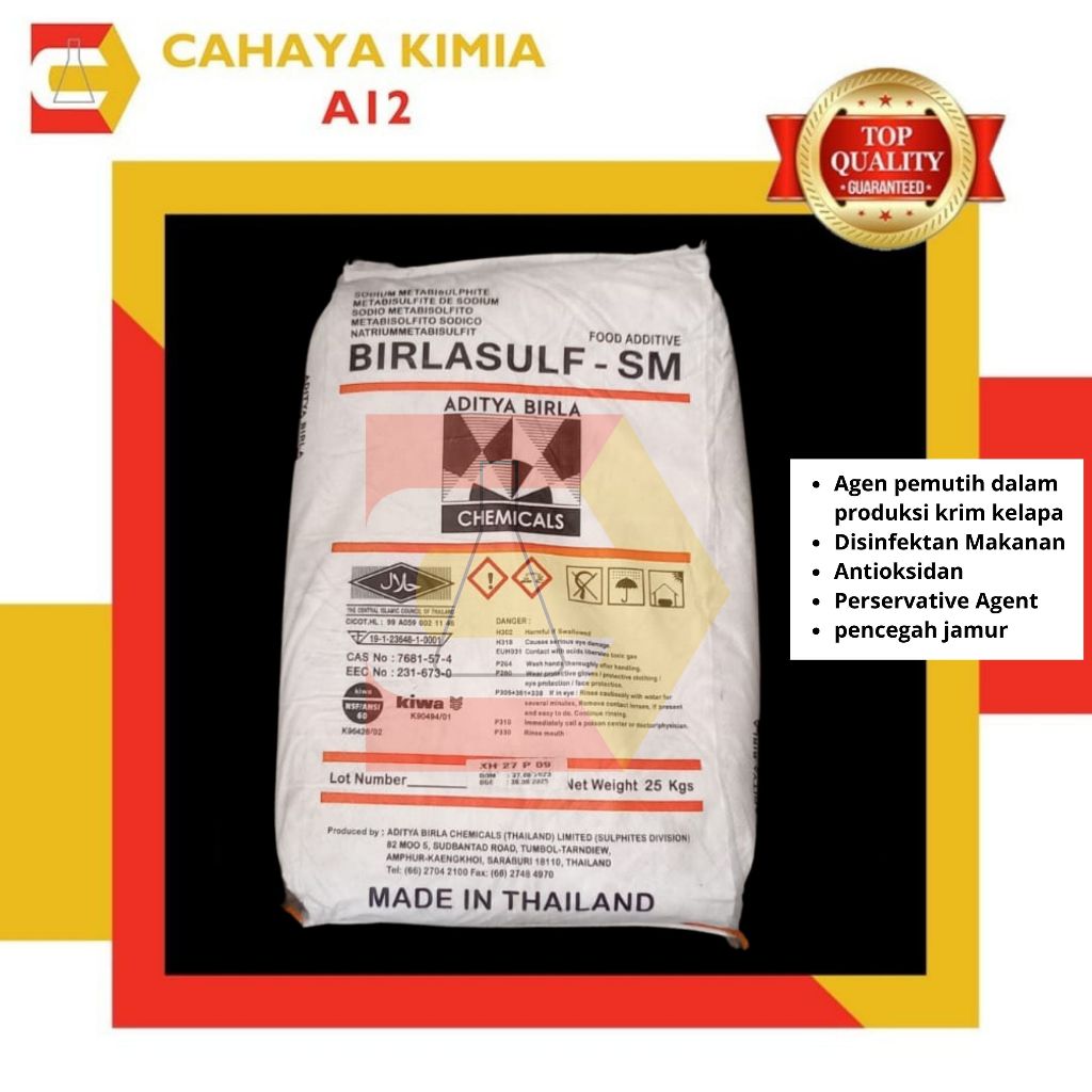 Jual Sodium Meta-bisulfit / Sodium Meta-bisulfite / Natrium Meta ...