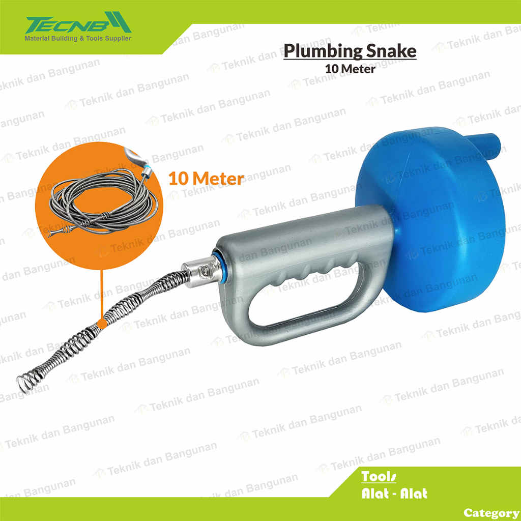 Jual Pipe Cleaner 10M Alat Pembersih Saluran Pipa Mampet Panjang 10 Meter | Shopee Indonesia