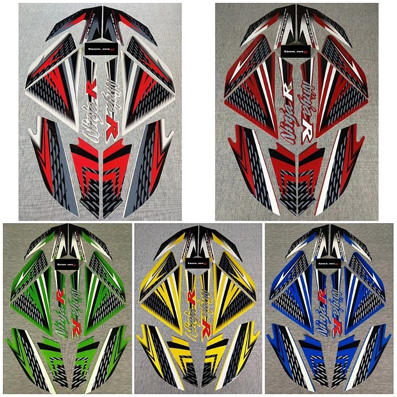 Jual Stiker Striping Motor NINJA R 2013 Sticker Lis Body Standar ...